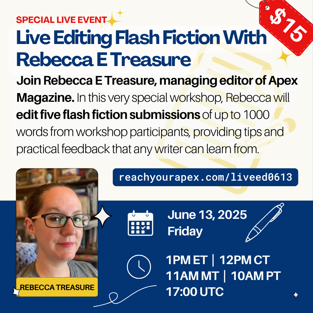 Live Editing Flash Fiction With Rebecca E Treasure — Live Workshop ...